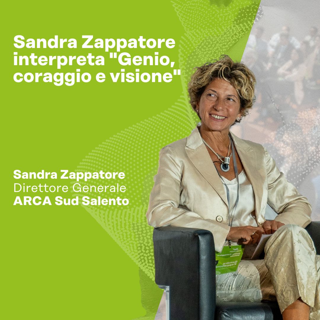 Sandra Zappatore interviene all'evento "Genio, Coraggio e Visione" - IdeaRE